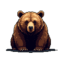 bear - Pixel Art | generated with AI by sandacz