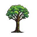 big green tree - Pixel Art | generated with AI by ARuiSi2333