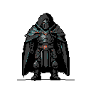 black knight - Pixel Art | generated with AI by sandacz