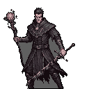 blood mage - Pixel Art | generated with AI by Feywen Wisp