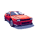 car - Pixel Art | generated with AI by pixie.haus