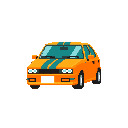 car - Pixel Art | generated with AI by sandacz