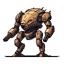 centipide mech - Pixel Art | generated with AI and edited by sandacz
