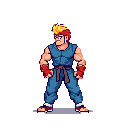 classic old school fighter character - Pixel Art | generated with AI ...
