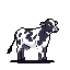 cow - Pixel Art | generated with AI and edited by sandacz