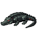 crocodile mech - Pixel Art | generated with AI by pixie.haus