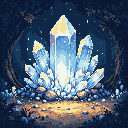 Crystal field - Pixel Art | generated with AI by Alouka
