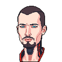 cyborg pavel durov - Pixel Art | generated with AI and edited by ...
