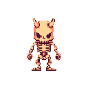 demon skeleton sprite - Pixel Art | generated with AI and edited by sandacz