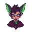 doom style portrait of pixie - Pixel Art | generated with AI by sandacz