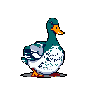 Duck - Pixel Art | generated with AI by sandacz