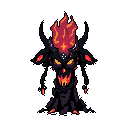 Evil Burning hel - Pixel Art | generated with AI by -X-ScornGames