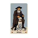 foolish man with dog tarot card fool - Pixel Art | generated with AI by ...