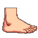 foot - Pixel Art | generated with AI by Anurun Druid