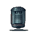 futuristic coil tank - Pixel Art | generated with AI by sandacz