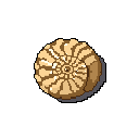 ammonite shell - Pixel Art | generated with AI by Fensol Spirit