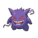 gengar angry thunder - Pixel Art | generated with AI by Chin