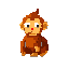 Gif monkey - Pixel Art | generated with AI by Dawntris Sylph