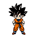 Goku - Pixel Art | generated with AI by Valwen Shade