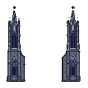 Gothic stone cathedral frame - Pixel Art | generated with AI by Eiravar ...