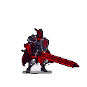 Inferno knight with blood red armor. - Pixel Art | generated with AI by RUIN DRAGONBORN