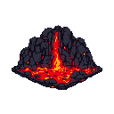 lava rpg tilemap - Pixel Art | generated with AI by sandacz