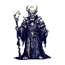 lich boss character full body - Pixel Art | generated with AI and ...