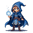 magic hood - Pixel Art | generated with AI by sandacz