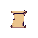 magic scroll - Pixel Art | generated with AI and edited by sandacz