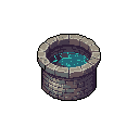 magic well isometric tile - Pixel Art | generated with AI and edited by ...