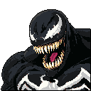 marvel vs capcom venom - Pixel Art | generated with AI and edited by ...