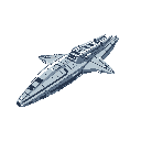 massive starship - Pixel Art | generated with AI by sandacz