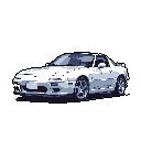 mazda miata 1990 - Pixel Art | generated with AI by sandacz