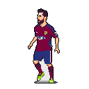 Messi - Pixel Art | generated with AI by Lirabor Goblin