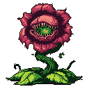 Mystic carnivorous flower - Pixel Art | generated with AI by Alouka