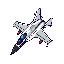 new version of f16 - Pixel Art | generated with AI by sandacz