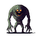 nightmare monster - Pixel Art | generated with AI and edited by sandacz