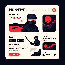 ninja noir - Pixel Art | generated with AI by pixie.haus