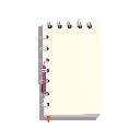 notebook - Pixel Art | generated with AI by Sarmoth Wizard