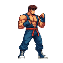 old school character fighter - Pixel Art | generated with AI by pixie.haus