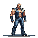 paul from tekken - Pixel Art | generated with AI and edited by sandacz