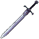 realistic style, Wasteland style, A slanted long sword , gray color ...