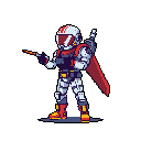 retro fighter character - Pixel Art | generated with AI and edited by ...