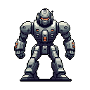 robot - Pixel Art | generated with AI by sandacz