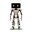 robot - Pixel Art | generated with AI and edited by pixie.haus