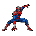 spider man - Pixel Art | generated with AI by sandacz
