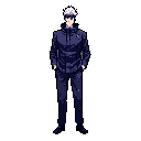 Sprite of Satoru Gojo from Jujutsu kaisen, a tall, attractive, handsome ...