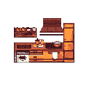 tilemap style rpg tileset asset viewed from above pixelated game view ...