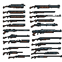 various weapons spritesheet - Pixel Art | generated with AI by sandacz