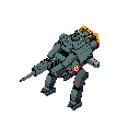 war mech isometric view - Pixel Art | generated with AI and edited by ...